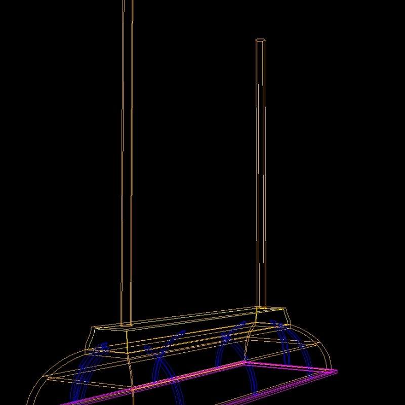Pool Table Light 3D DWG Model for AutoCAD • Designs CAD