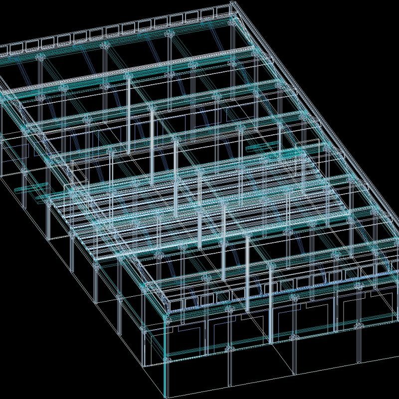 Precast School In Concrete DWG Section for AutoCAD • Designs CAD
