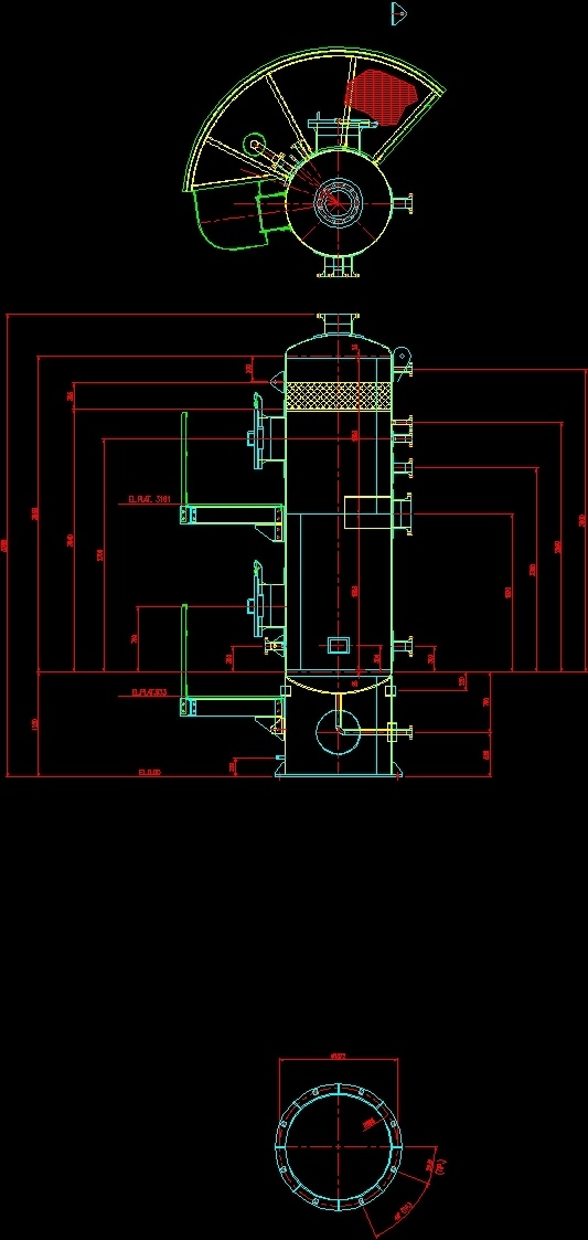 Pressure Tank DWG Detail for AutoCAD • Designs CAD