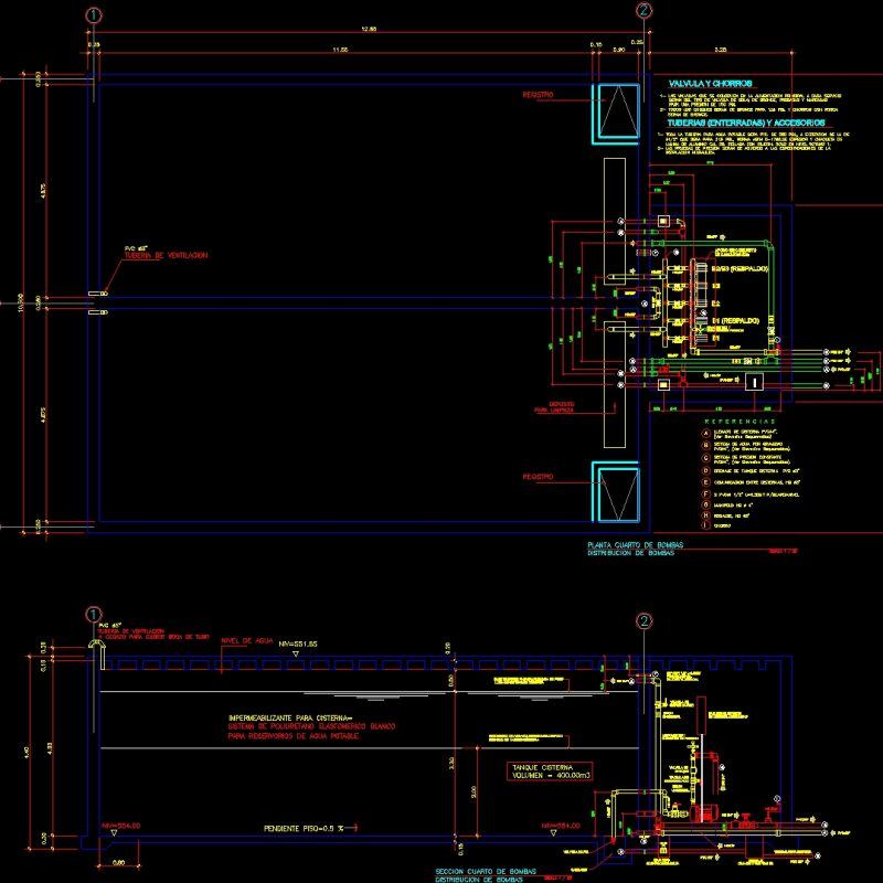 Pump Room - DWG Detail for AutoCAD • Designs CAD