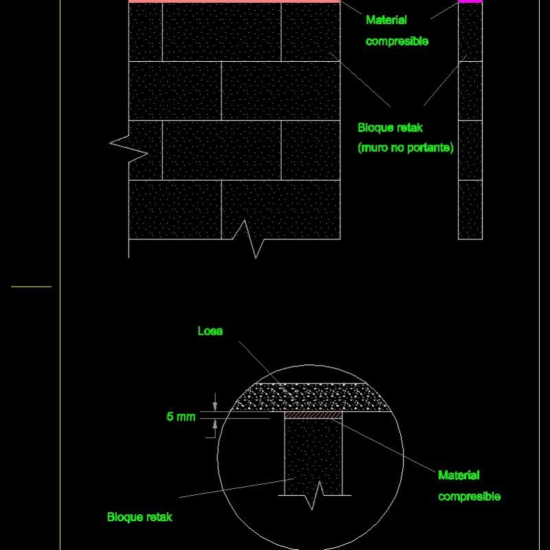 Retak - Concrete Blocks System DWG Section for AutoCAD | DesignsCAD