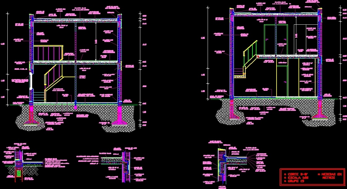 Section Foundation Details DWG Section For AutoCAD Designs CAD