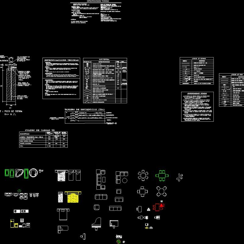 Several Blocks DWG Section for AutoCAD • Designs CAD