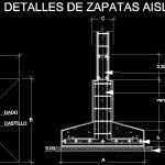 Single Column Footing In Reinforced Concrete DWG Block for AutoCAD ...