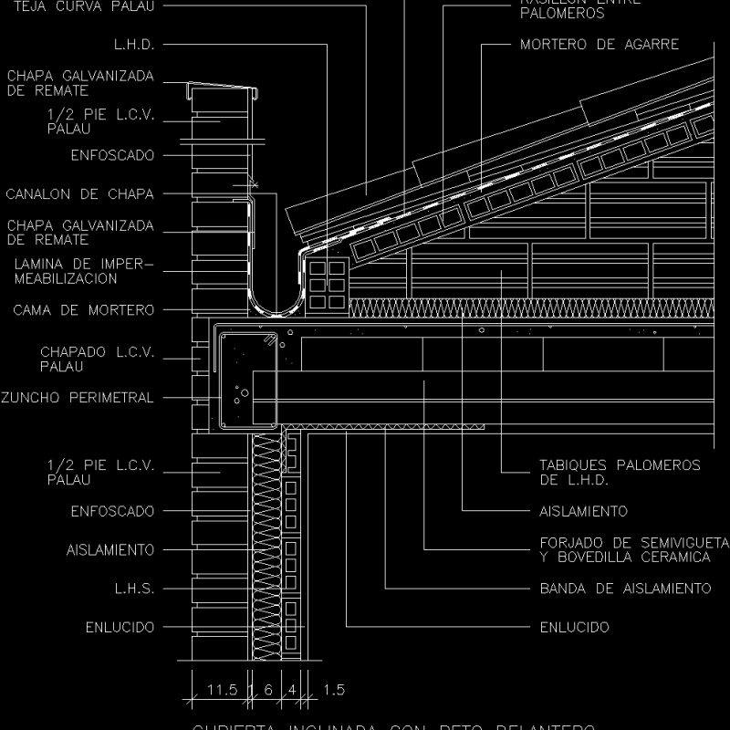 Sloping Alero DWG Block for AutoCAD • Designs CAD