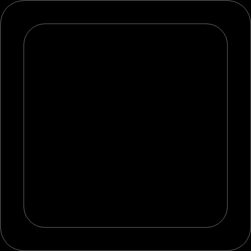 Square Tube DWG Block for AutoCAD • Designs CAD