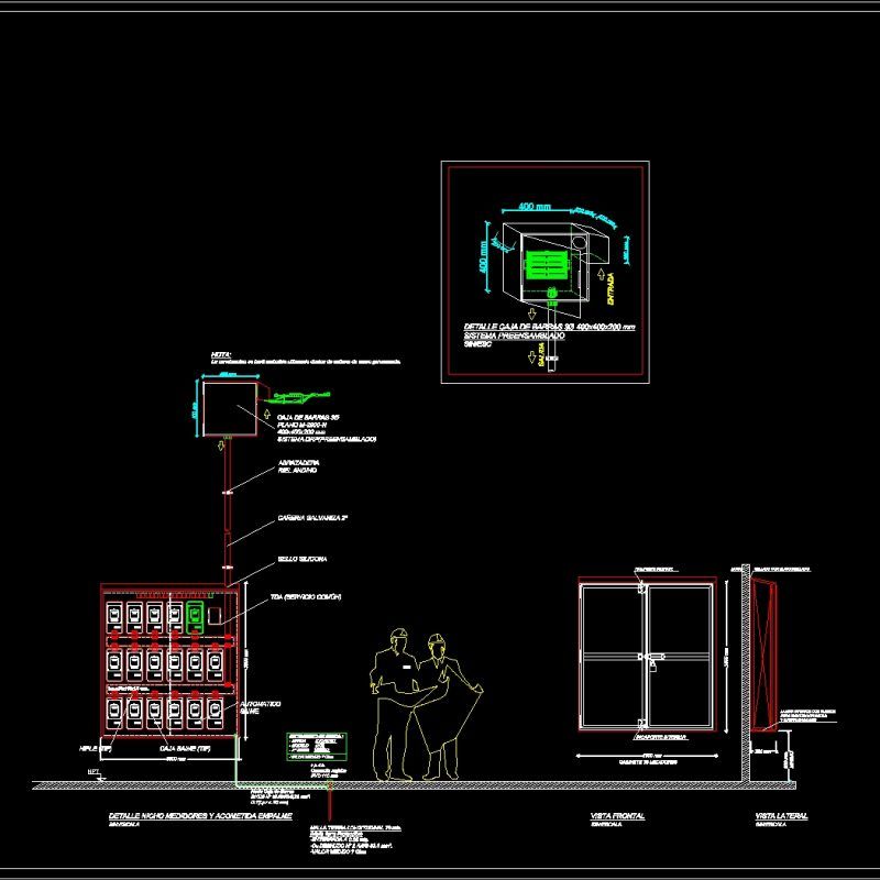 Standard Cabinet Detail Ccaj Bar Electric Aerial DWG Detail for AutoCAD ...