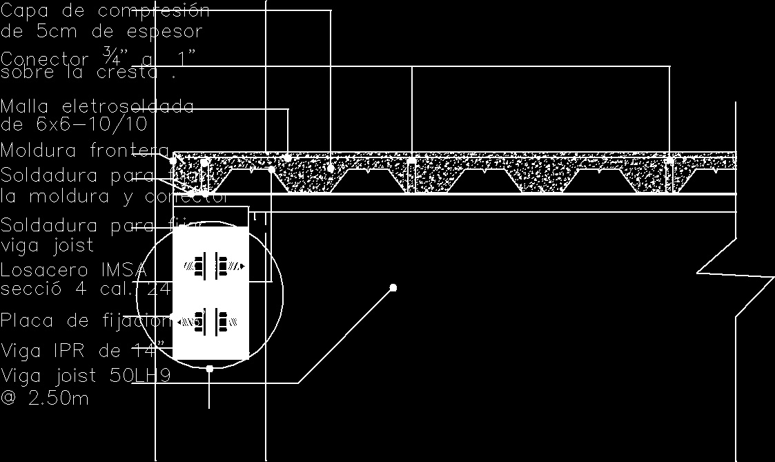 Steel Columns To Steel Slab DWG Detail for AutoCAD • Designs CAD