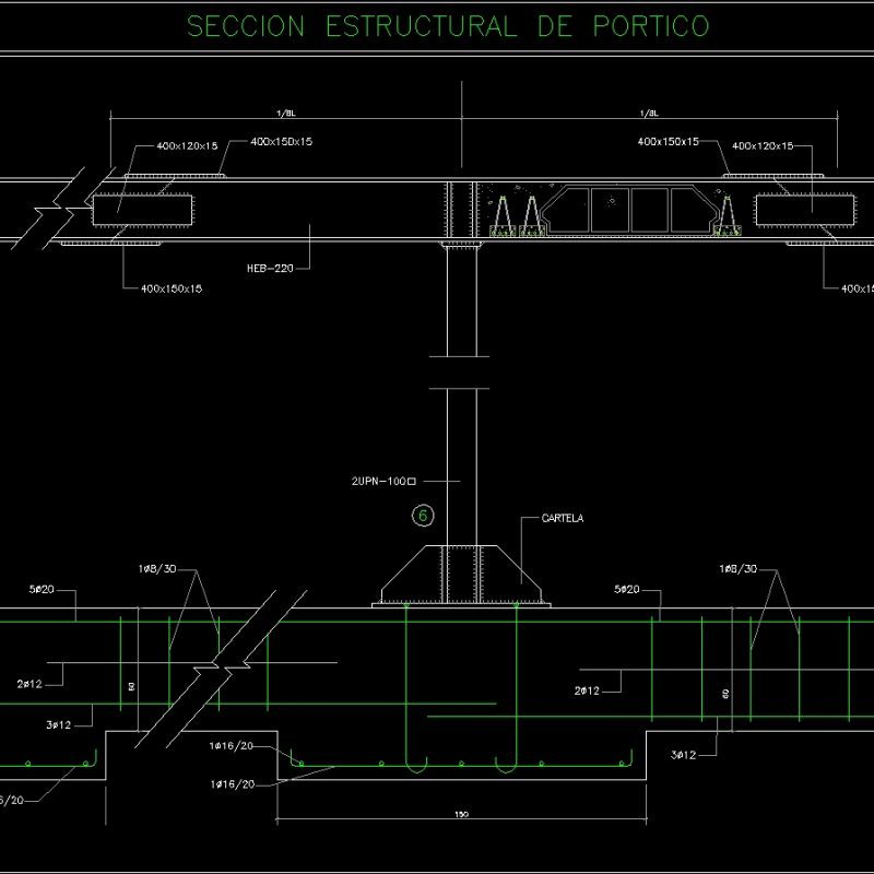 Steel Structure Applied In Porch DWG Detail for AutoCAD • Designs CAD