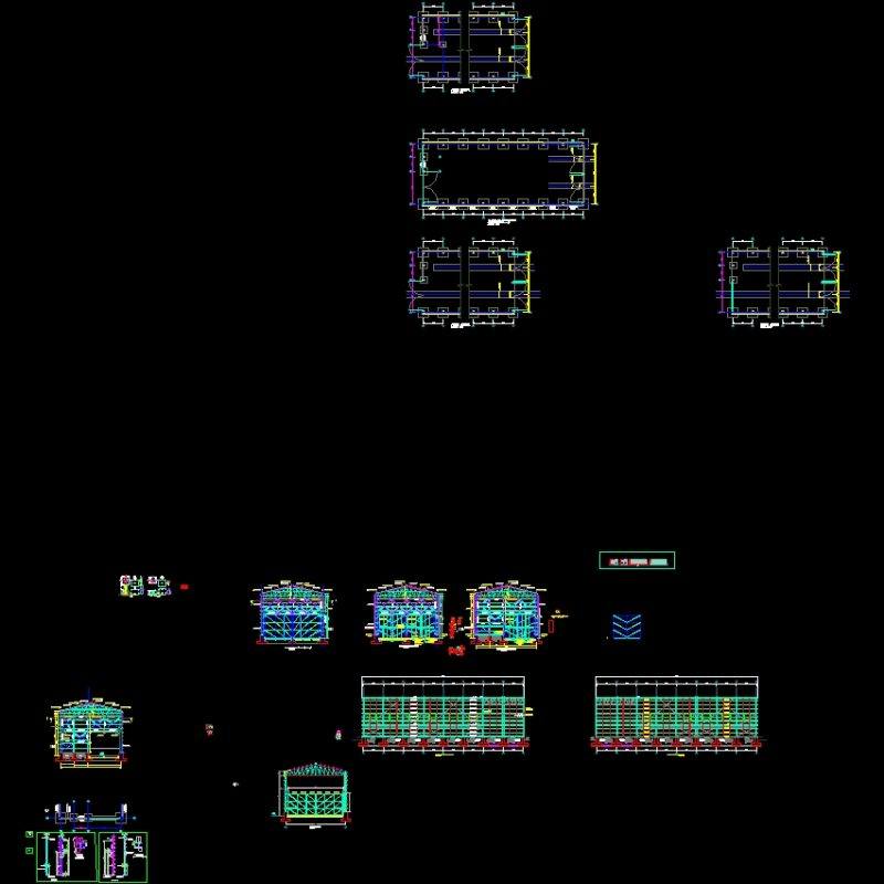 Steel Structure Warehouse DWG Block for AutoCAD • Designs CAD