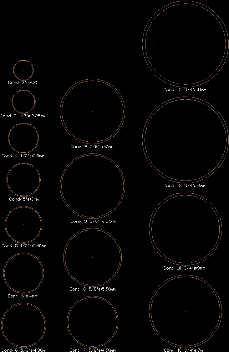 Structural Tubes Circular Section Conduven Eco DWG Section for AutoCAD ...