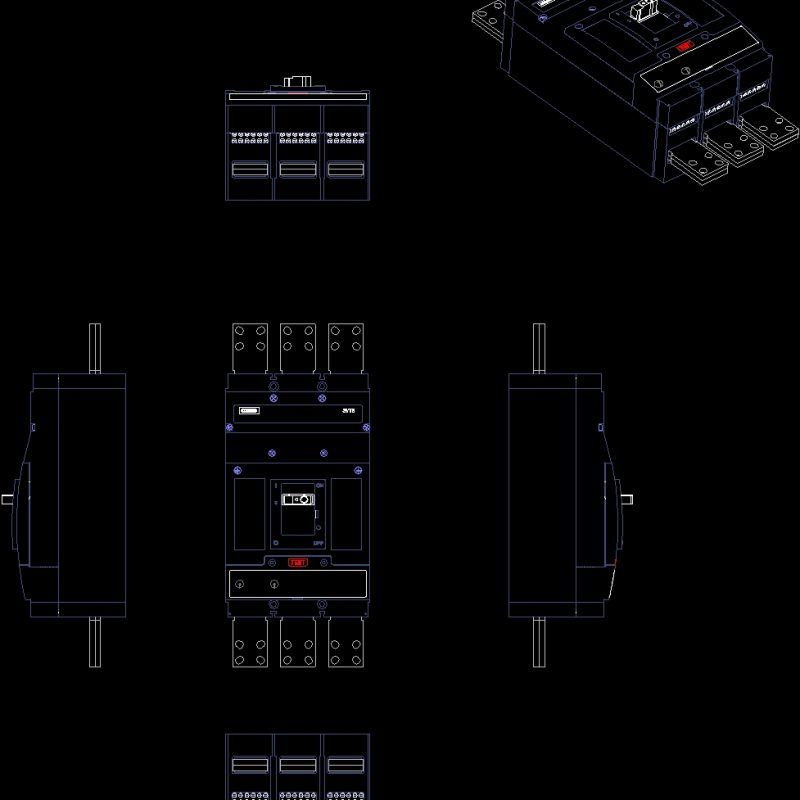 Switch 3vt5 2D DWG Block for AutoCAD • Designs CAD