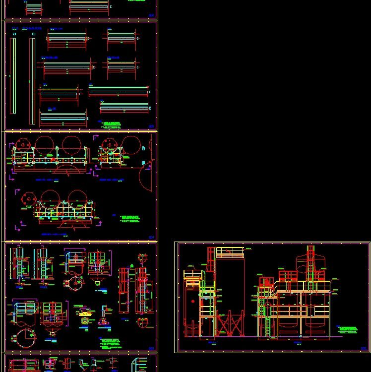 Tank Metalic Platform Frame DWG Detail for AutoCAD • Designs CAD