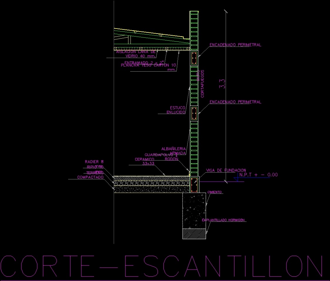 Templet 1 Story Masonry DWG Block for AutoCAD • Designs CAD