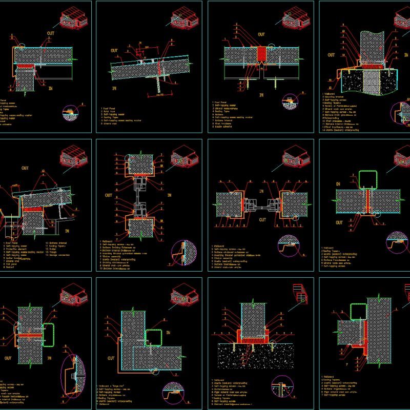The Sandwich Coatingconstruction Details DWG Detail for AutoCAD ...