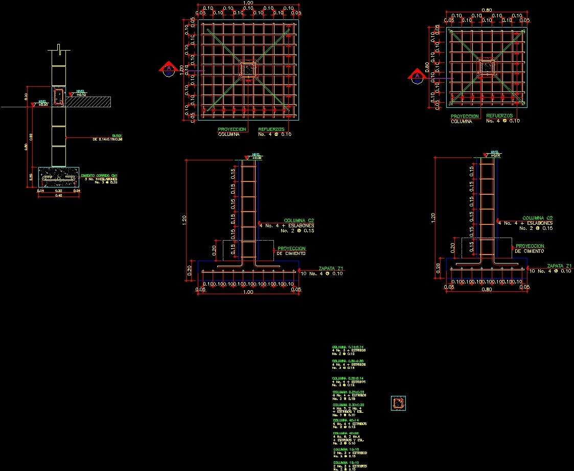 Types Of Foundations DWG Block for AutoCAD • Designs CAD