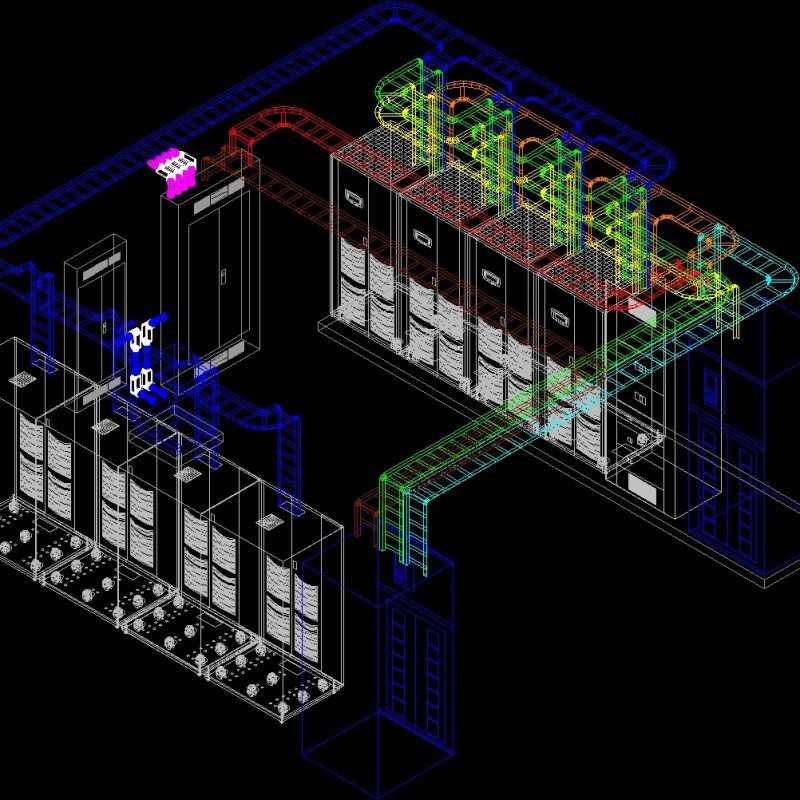 Upsparalell 120kvax4 DWG Block for AutoCAD • Designs CAD