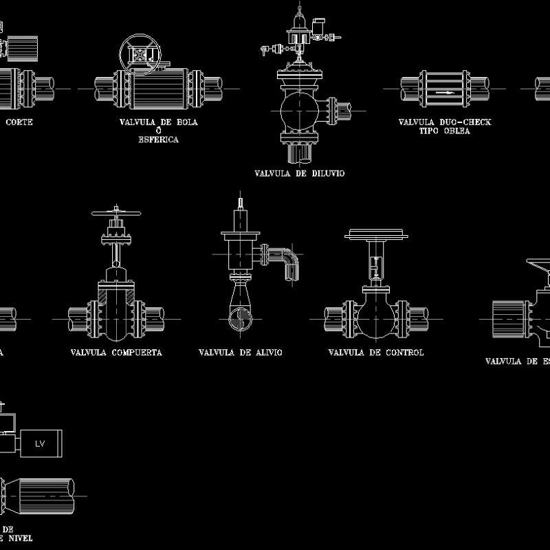Valves - Catalogue DWG Block for AutoCAD • Designs CAD Valves - Catalogue DWG Block for AutoCAD • Designs CAD
