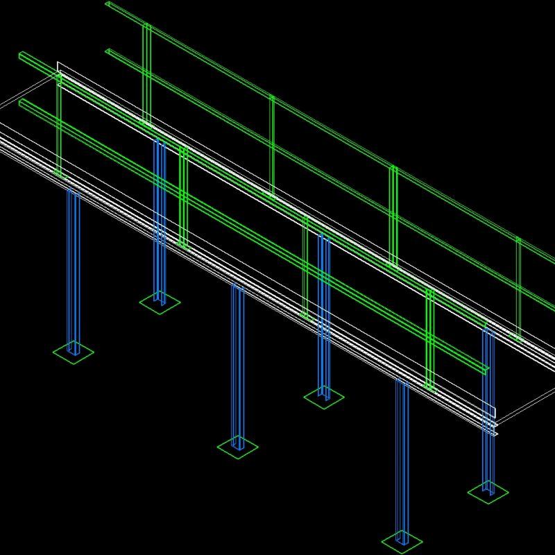 Walkway Platform DWG Block for AutoCAD • Designs CAD