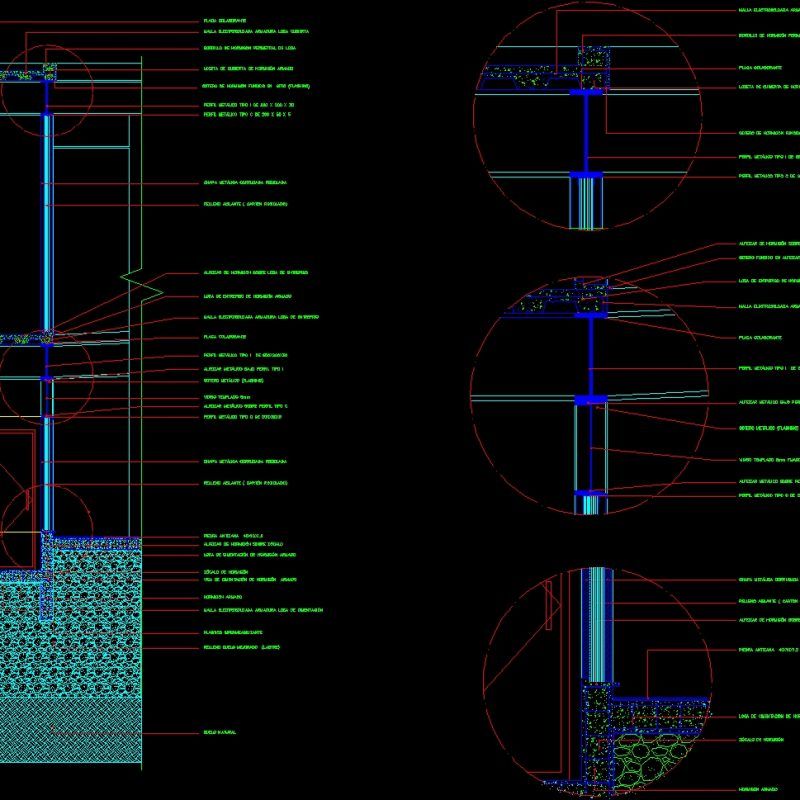 Wall Cutting Metal Structure DWG Detail for AutoCAD • Designs CAD