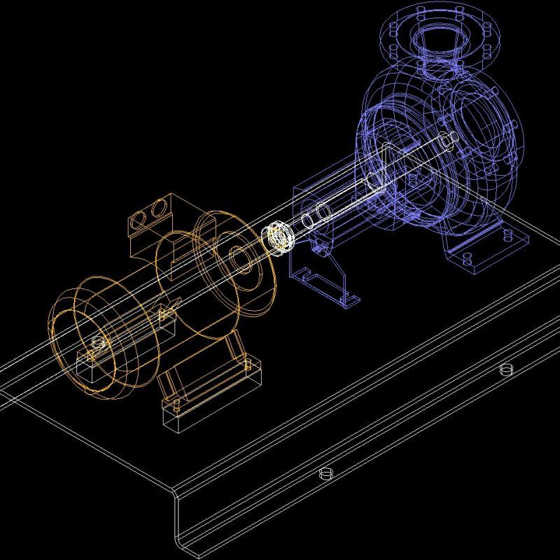 Water Pump 3D DWG Model for AutoCAD • Designs CAD