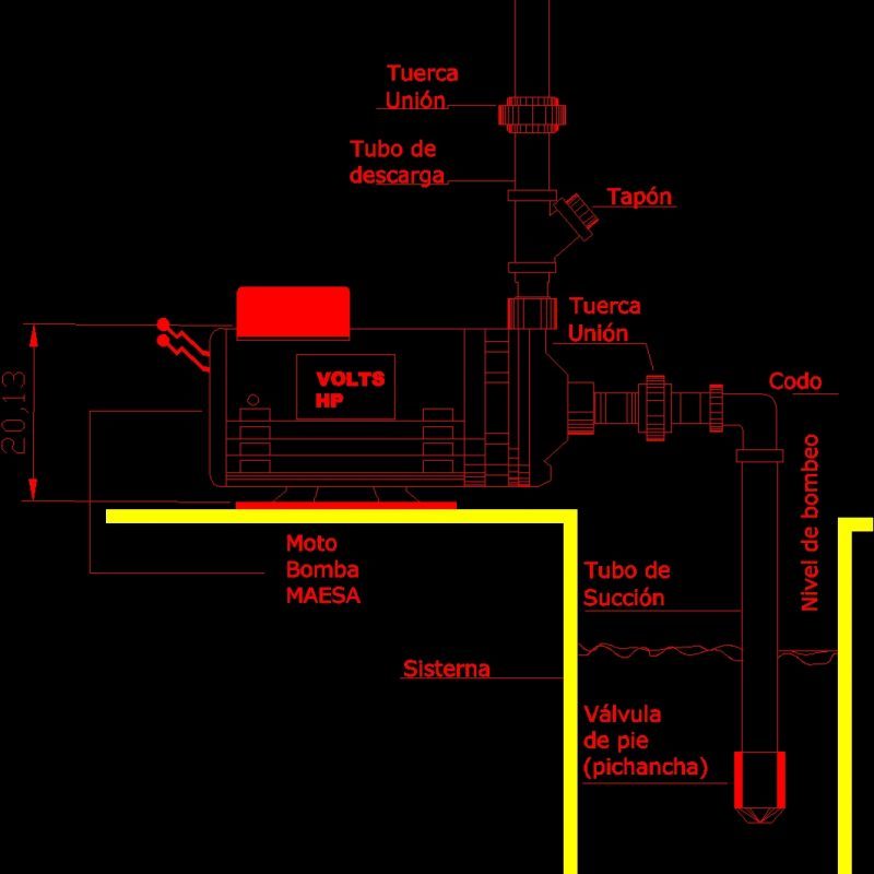 Water Pump DWG Block for AutoCAD • Designs CAD
