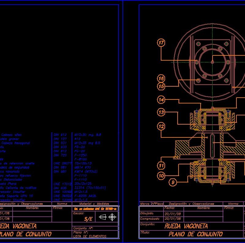 Wheel Trolley DWG Detail for AutoCAD • Designs CAD