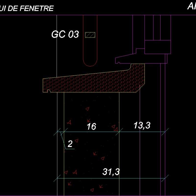 Window Frame DWG Detail for AutoCAD • Designs CAD