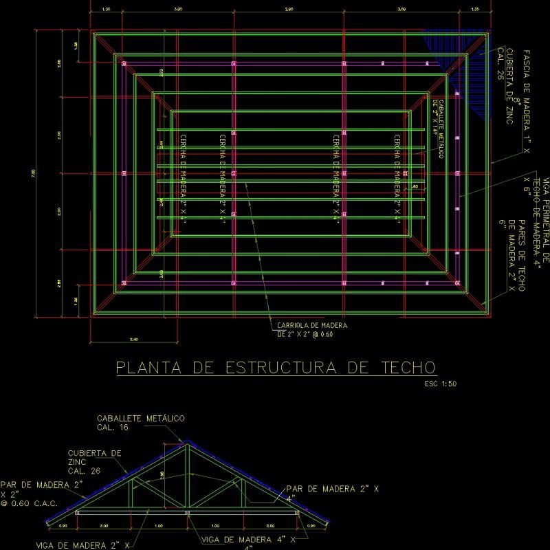 Wood Ceiling DWG Detail for AutoCAD • Designs CAD