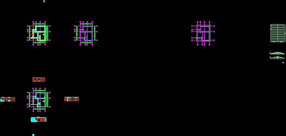 Wood Trusses House Tabiqueria And Foundations DWG Detail for AutoCAD ...