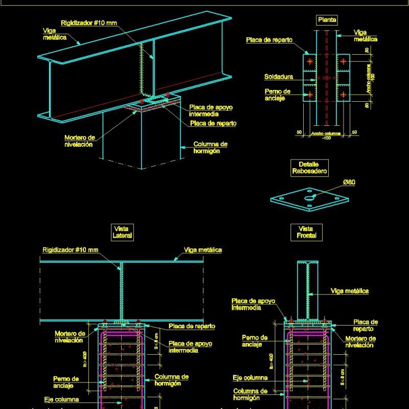 Ancon Steel Beam DWG Block for AutoCAD | DesignsCAD