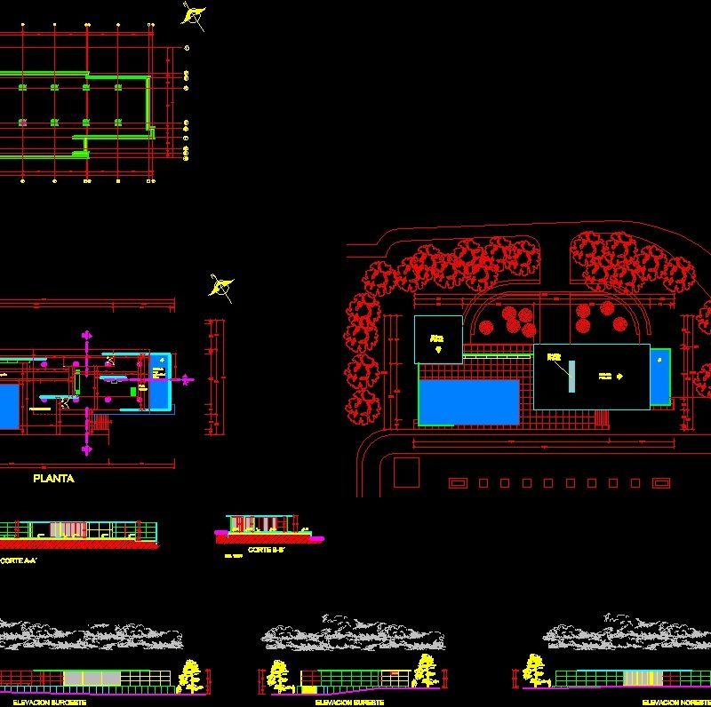 Barcelona Pavilion 2D DWG Block for AutoCAD • Designs CAD