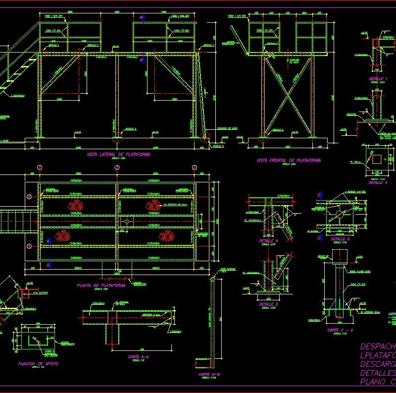 Biodiesel Platform - Details DWG Detail for AutoCAD • Designs CAD