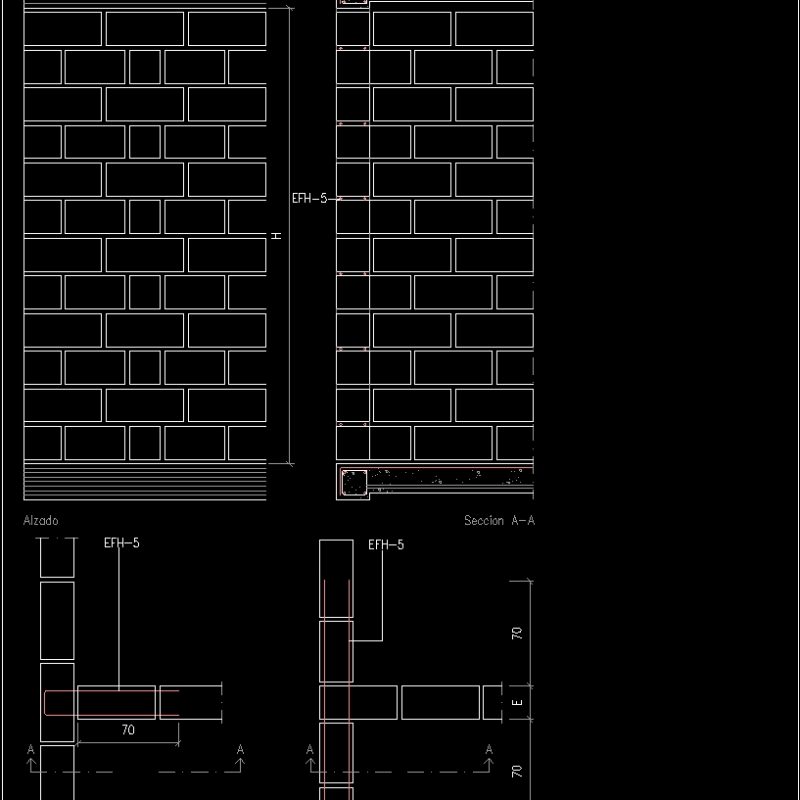 Blocks And Walls DWG Detail for AutoCAD • Designs CAD