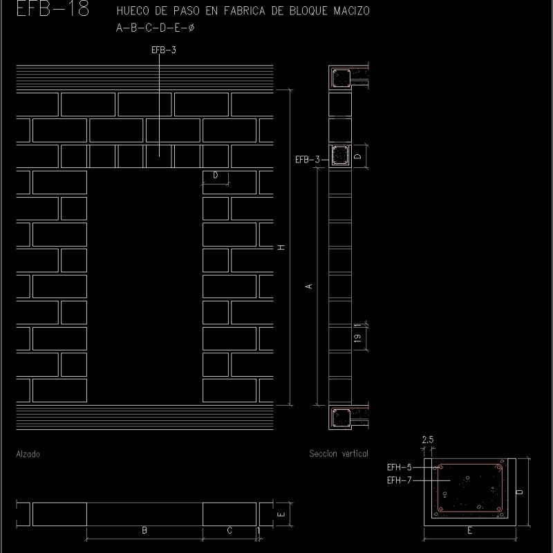 Blocks And Walls DWG Detail for AutoCAD • Designs CAD