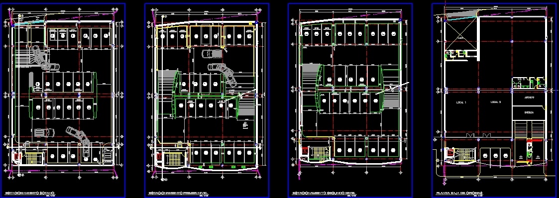 Building For Publishes Parking DWG Block for AutoCAD • Designs CAD