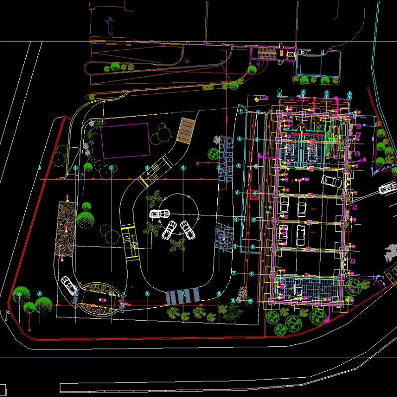 Car-Test Track DWG Block for AutoCAD • Designs CAD