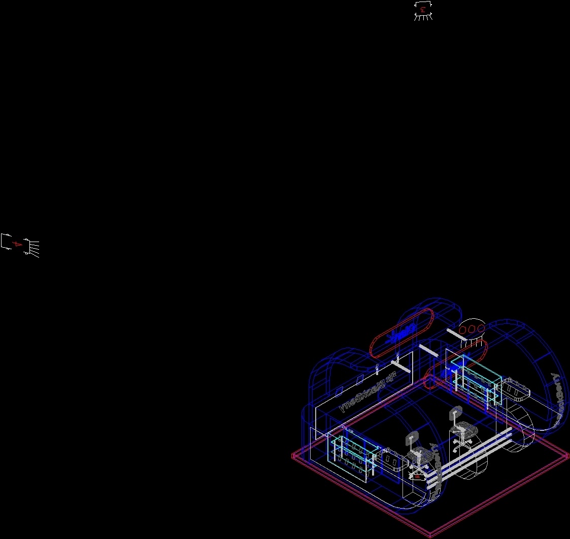 Cell Phone Commercial Island 3D DWG Model for AutoCAD • Designs CAD