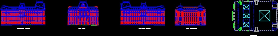 Central Post Office Building, Buenos Aires DWG Detail for AutoCAD ...