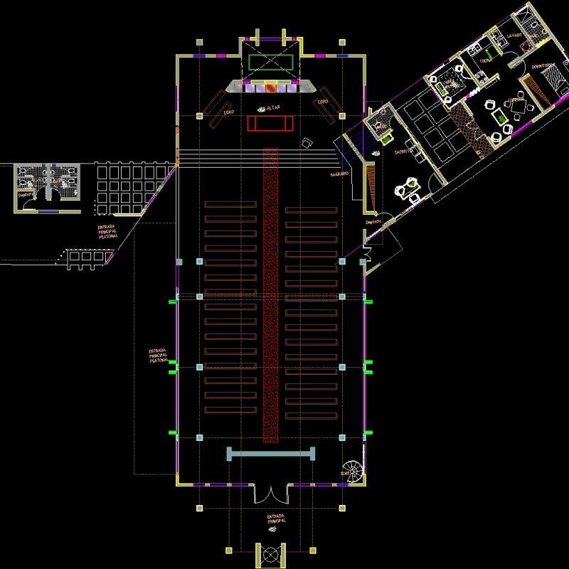 Church DWG Block for AutoCAD • Designs CAD