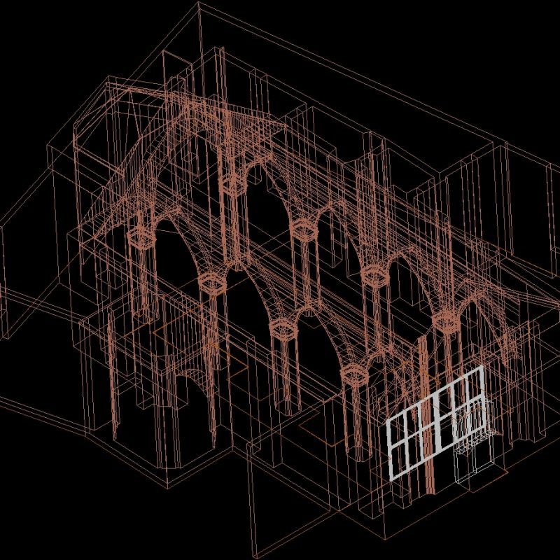 Church Of Santa Lucia, Sevilla 3D DWG Elevation for AutoCAD • Designs CAD