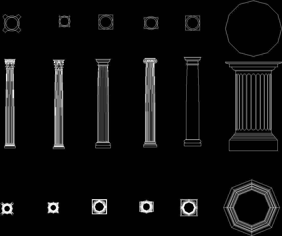 Column DWG Block For AutoCAD Designs CAD