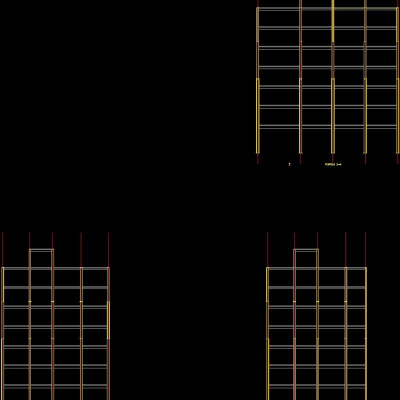 Complete Building Steel Structure DWG Detail for AutoCAD • Designs CAD