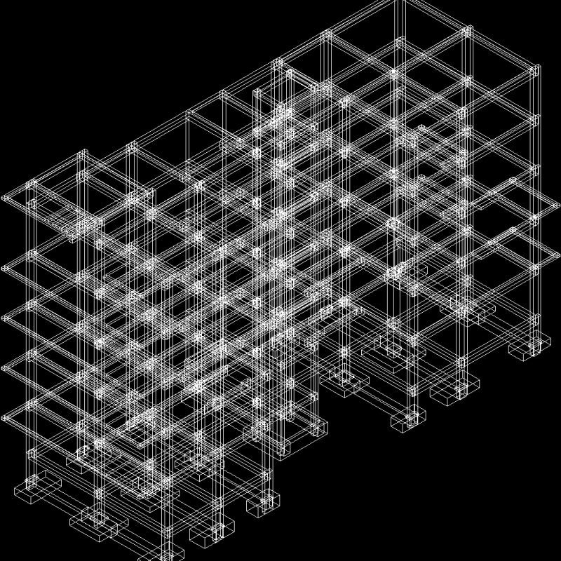 Concrete Structure For Building 3D DWG Model for AutoCAD • Designs CAD