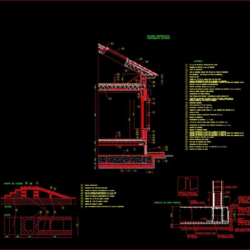 Constructive Section DWG Section for AutoCAD | DesignsCAD