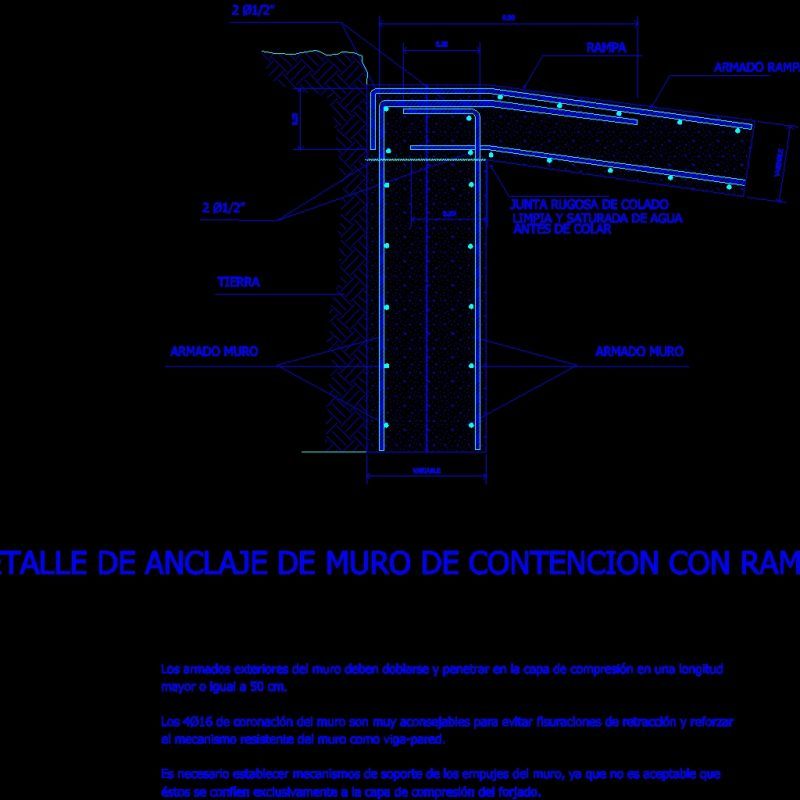 Contention Wall DWG Detail for AutoCAD | DesignsCAD