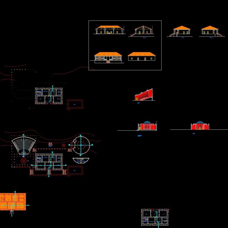 Convention Center DWG Block for AutoCAD • Designs CAD