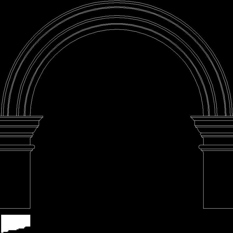 Corinthian Arch DWG Block for AutoCAD • Designs CAD