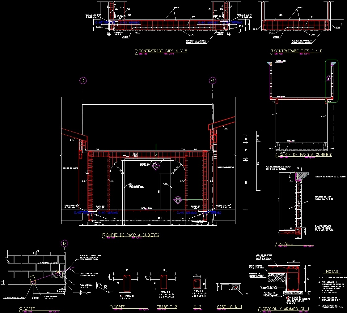 Covered Corridor DWG Section for AutoCAD • Designs CAD