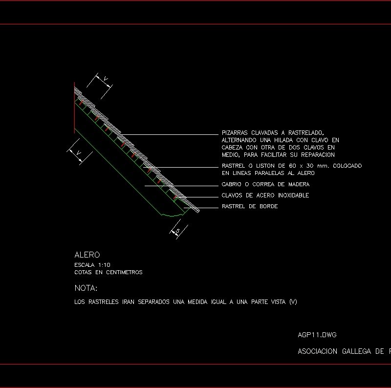 Covered With Slate DWG Block for AutoCAD • Designs CAD